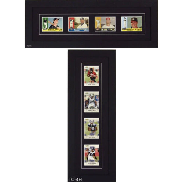 Four Trading Card Frame - Horizontal – Frame My Collection LLC