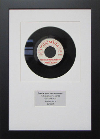 7" 45 Vinyl Record Frame with Personalized Message - Frame M...