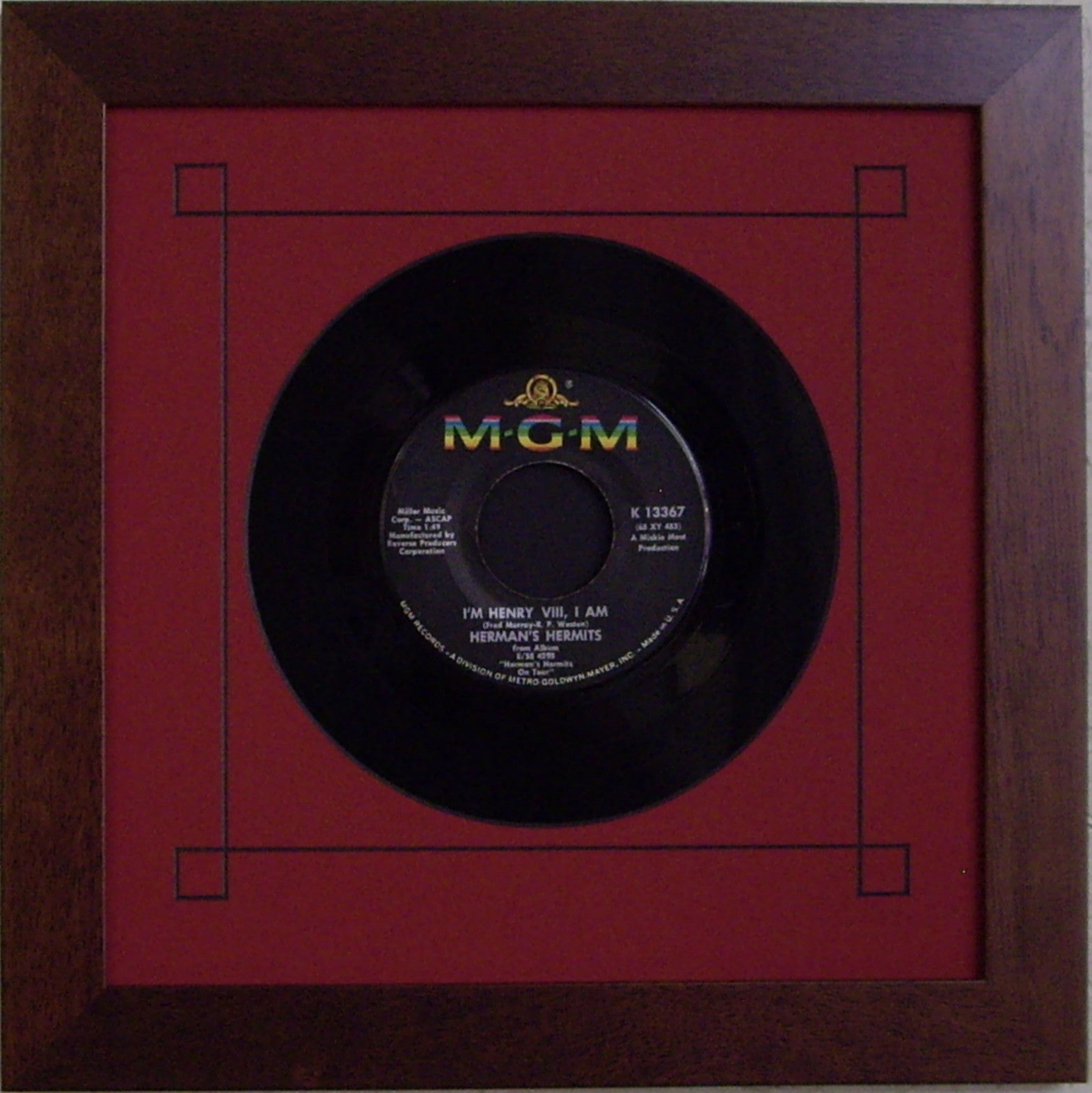 7" 45 Vinyl Record Frame - Frame My Collection LLC