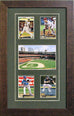 Four Trading Card Frame with Photo - Frame My Collection LLC